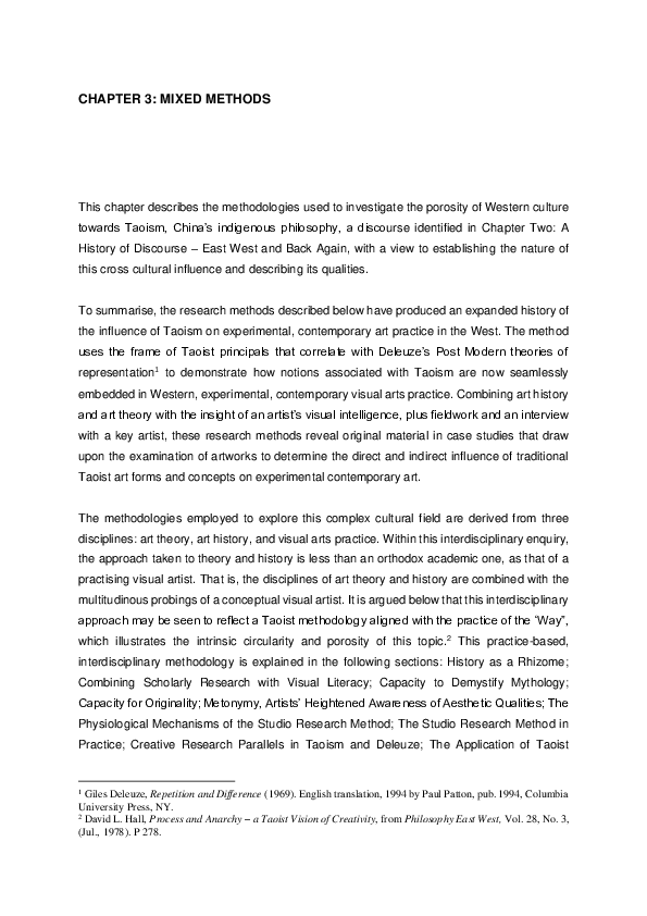 (DOC) CHAPTER 3: Mixed Methods