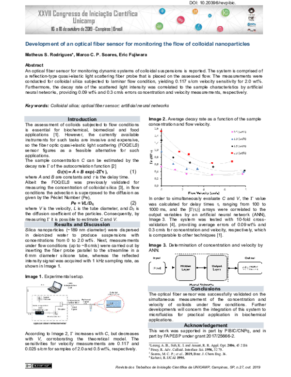 (PDF) Development of an optical fiber sensor for monitoring the flow of ...