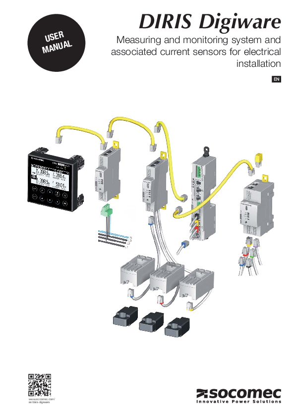 (PDF) DIRIS Digiware Measuring and monitoring system and associated ...