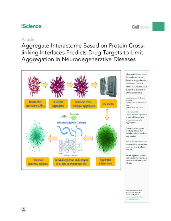 (PDF) Aggregate Interactome Based on Protein Cross- linking Interfaces Predicts Drug Targets to ...