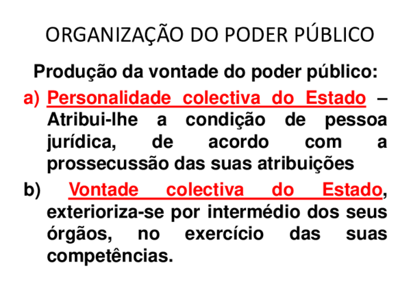 (PDF) ORGANIZAÇÃO DO PODER PÚBLICO | Joana Fonseca - Academia.edu