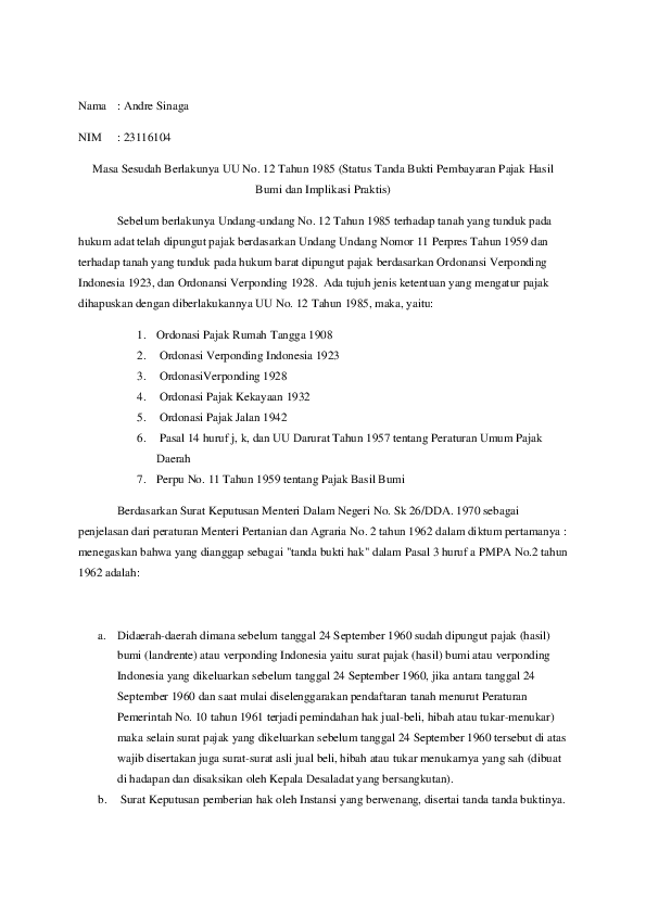 (DOC) Nama : Andre Sinaga