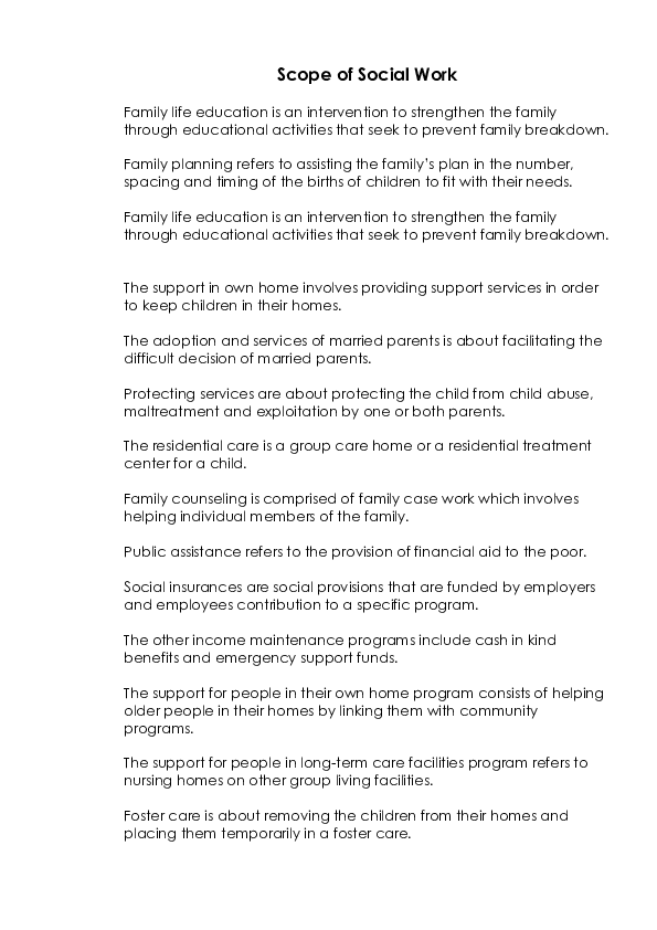 (DOC) Scope of Social Work | Melanie Jane Daan - Academia.edu
