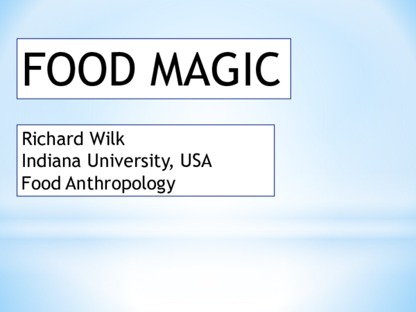 (PPT) Food Magic: Theories on Taste and Health