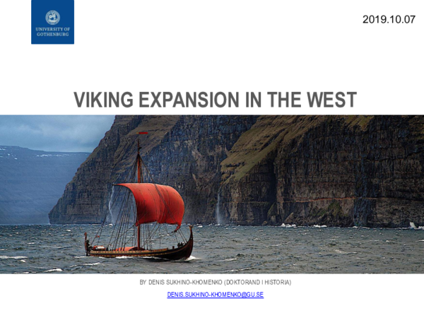 (PDF) Viking Expansion in the West