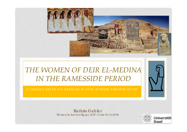 (PDF) THE WOMEN OF DEIR EL-MEDINA IN THE RAMESSIDE PERIOD