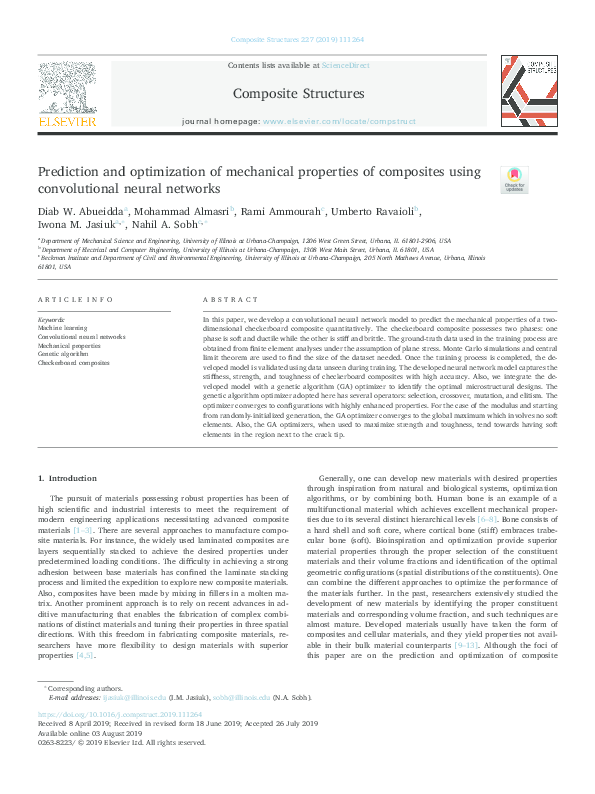 (PDF) Prediction and optimization of mechanical properties of ...