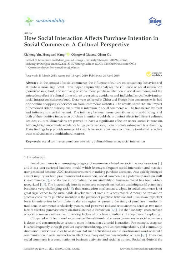 (PDF) Sustainability 11 02423 v | Rajshekar Reddy - Academia.edu