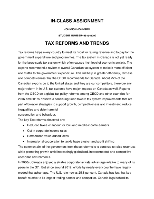 (DOC) IN-CLASS ASSIGNMENT