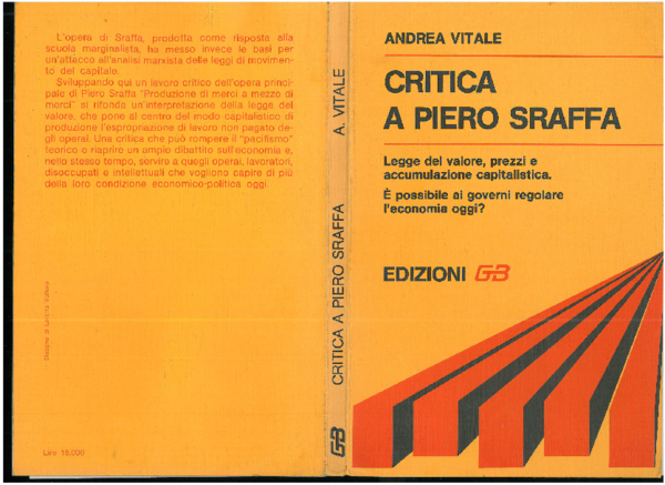(PDF) Critica a Piero Sraffa
