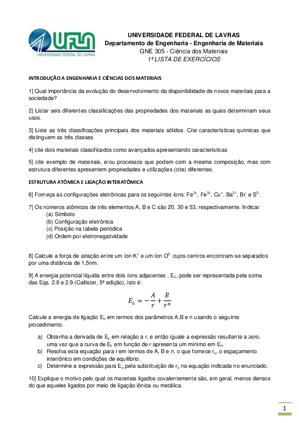 Pdf Introdução A Engenharia E Ciências Dos Materiais