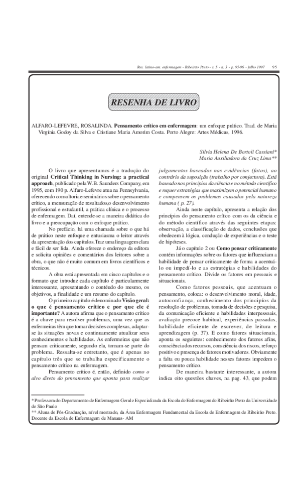 (PDF) Resenha de livro