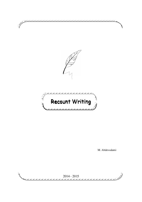 (PDF) Recount Writing