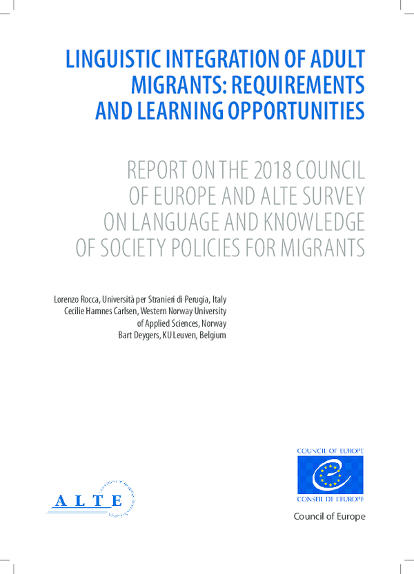 (PDF) LINGUISTIC INTEGRATION OF ADULT MIGRANTS: REQUIREMENTS AND ...