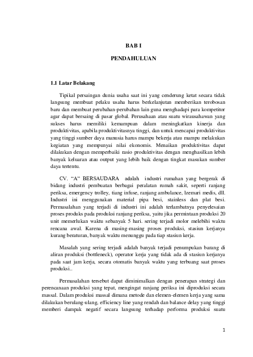 (PDF) KESEIMBANGAN LINTASAN PRODUKSI ( THE PRODUCTION OF LINE BALANCING ...