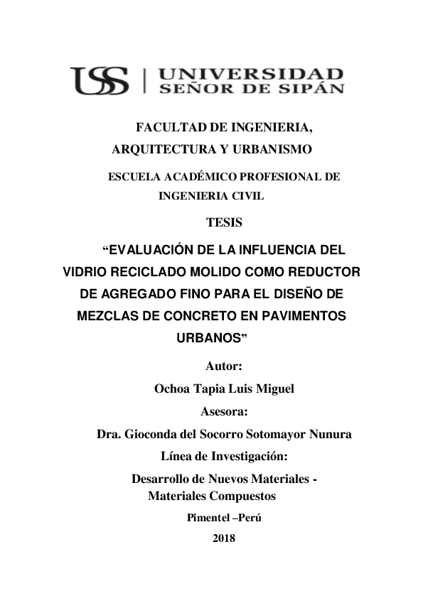 (PDF) FACULTAD DE INGENIERIA, ARQUITECTURA Y URBANISMO ESCUELA ACADÉMICO PROFESIONAL DE ...