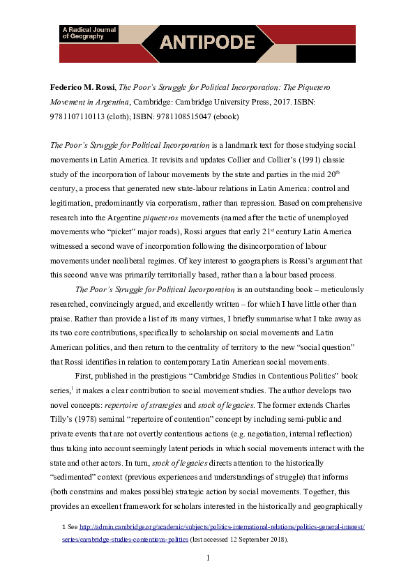 (PDF) Review in Antipode by Sam Halvorsen