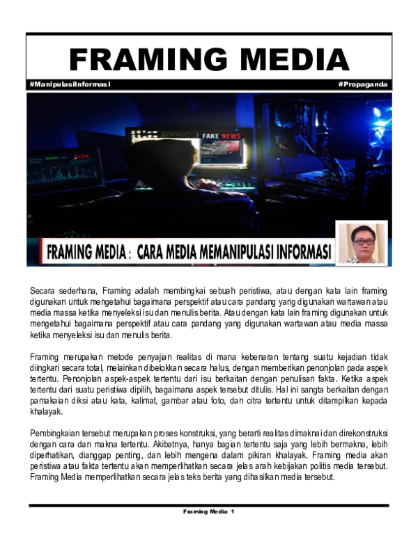 (PDF) Framing Media: Manipulasi Informasi dan Propaganda