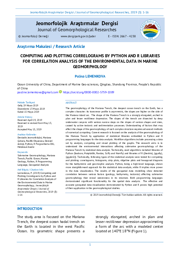 Pdf Computing And Plotting Correlograms By Python And R Libraries For Correlation Analysis Of 6970