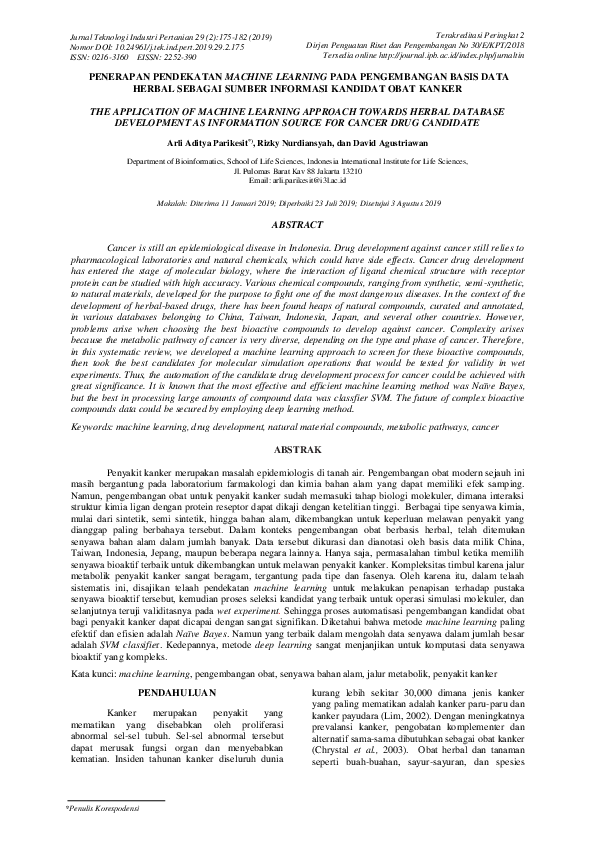 (PDF) Penerapan Pendekatan Machine Learning Pada Pengembangan Basis ...