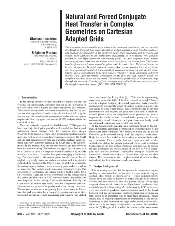 (PDF) Natural and forced conjugate heat transfer in complex geometries ...