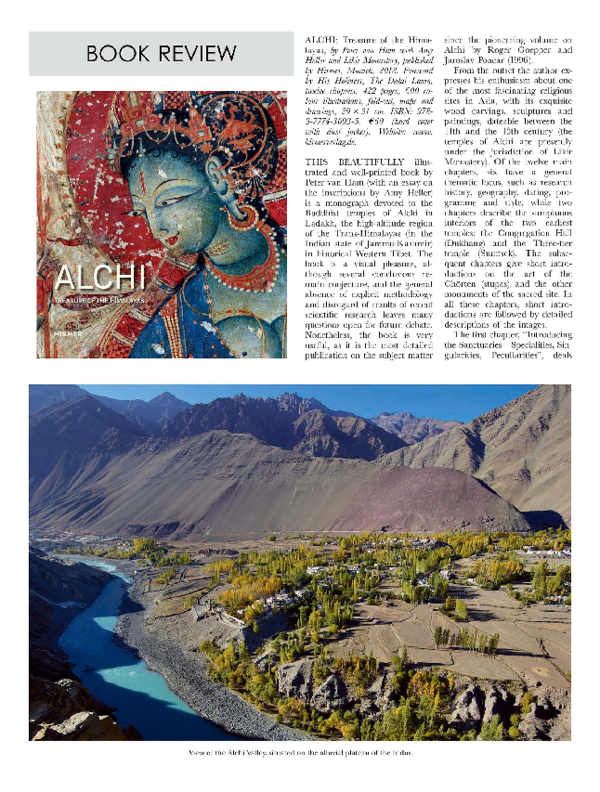 (PDF) Book Review: ALCHI, TREASURES OF THE HIMALAYAS. Review Article by ...
