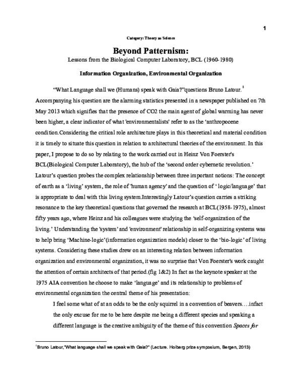 (PDF) Beyond Patternism