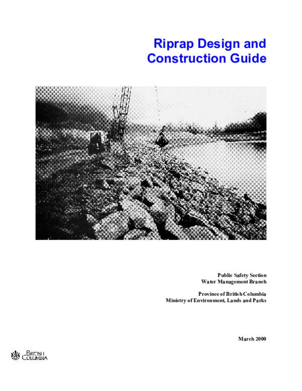 (PDF) Riprap Design and Construction Guide Public Safety Section Water ...