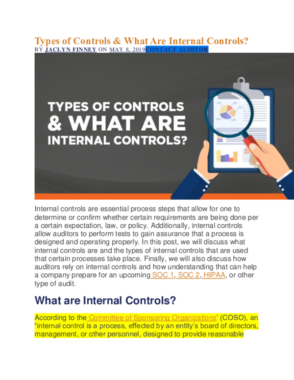 (DOC) Types of Controls