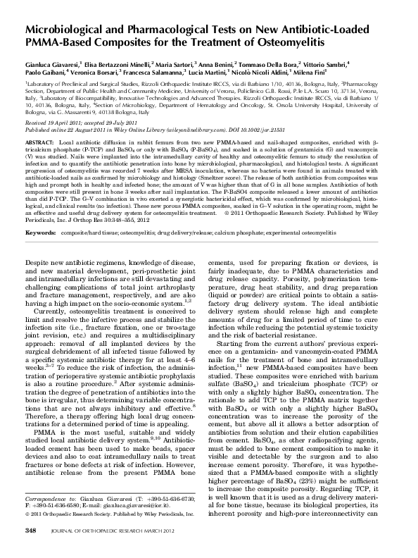 (PDF) Microbiological and Pharmacological Tests on New Antibiotic ...