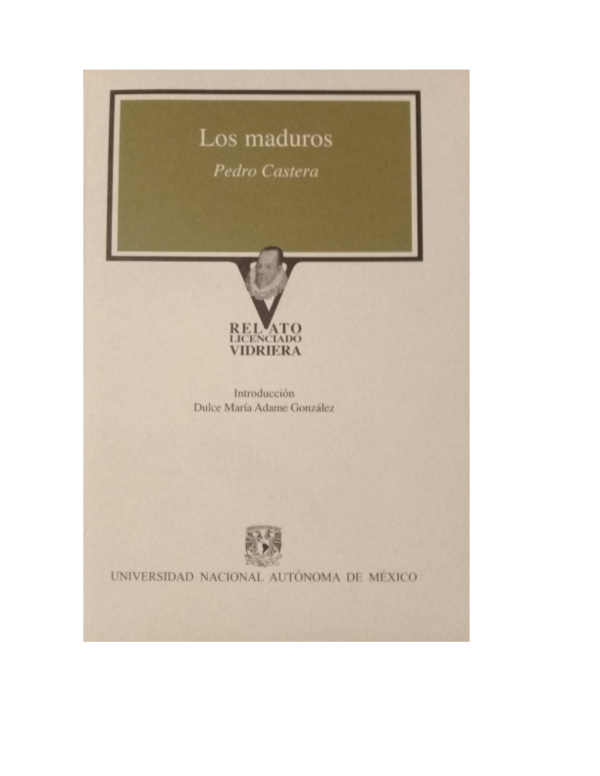 (PDF) Pedro Castera, Los maduros