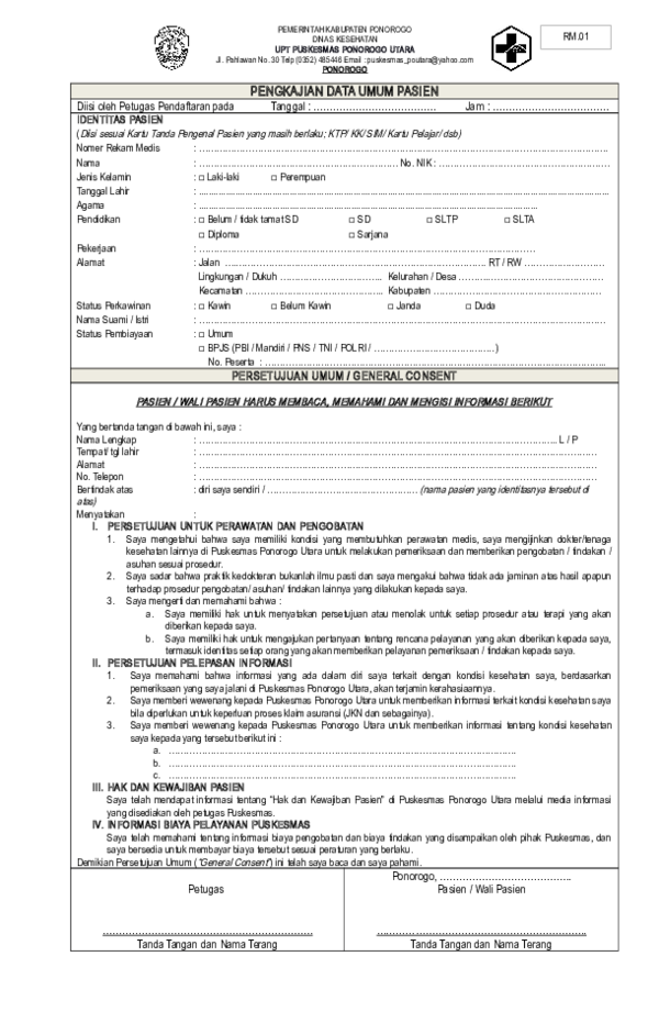 (PDF) Rekam Medik Rawat Jalan Puskesmas