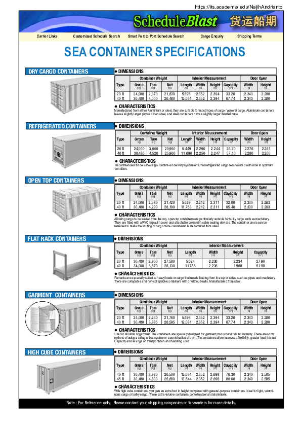 (PDF) Sea Container Specification Standard