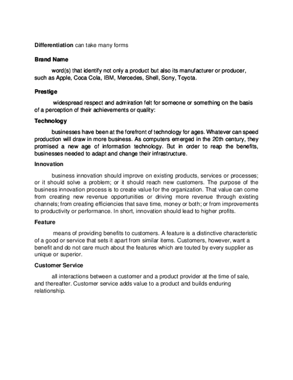 (DOC) Differentiation can take many forms