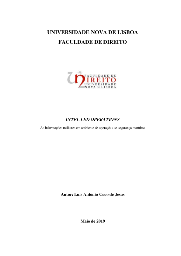 (PDF) INTEL LED OPERATIONS -As informações militares em ambiente de ...