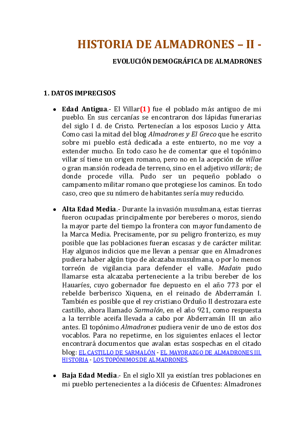 (DOC) HISTORIA DE ALMADRONES -II - Evolución demográfica de Almadrones