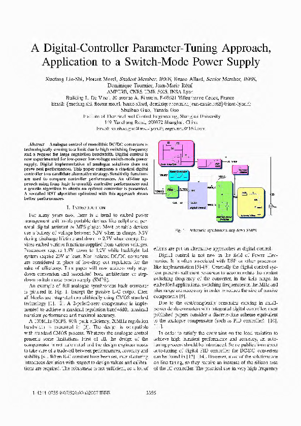 (PDF) Digital Tuning for Switch-Mode Power Supply
