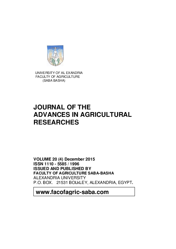 (PDF) UNIVERSITY OF AL EXANDRIA FACULTY OF AGRICULTURE (SABA BASHA ...