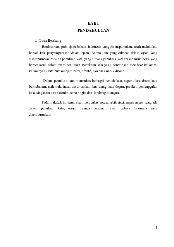 (DOC) Penulisan Kata