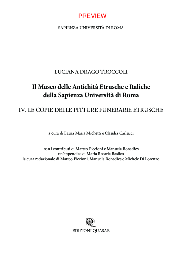 (PDF) Revival, copia e modello. Gli etruschi e l’arte moderna (Le copie ...