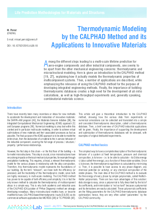 (PDF) Life Prediction Methodologies for Materials and Structures ...
