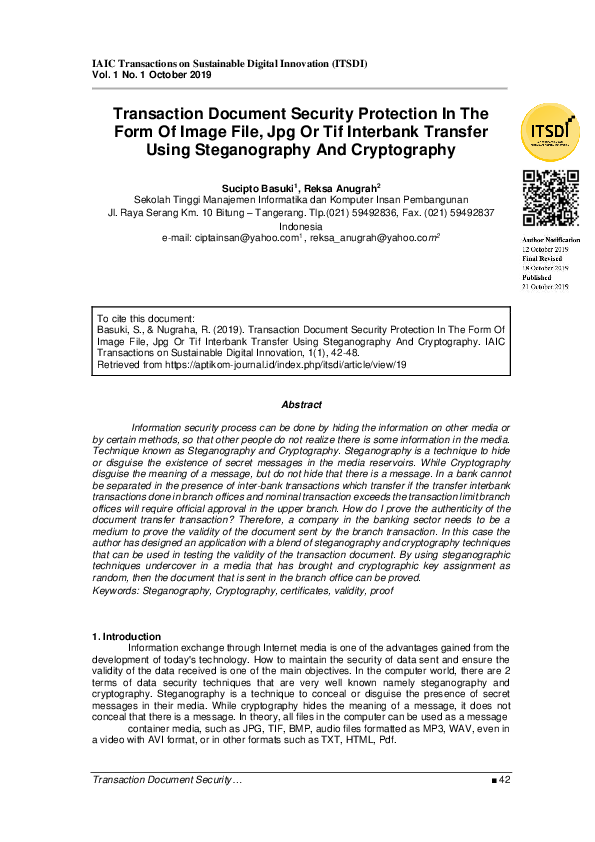 (PDF) Transaction Document Security Protection In The Form Of Image File, Jpg Or Tif Interbank ...