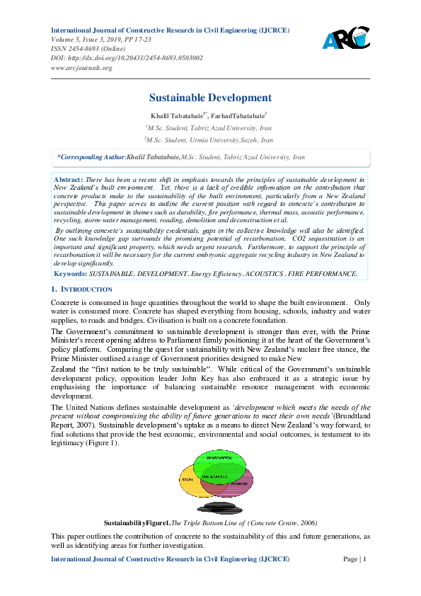 (PDF) Sustainable Development