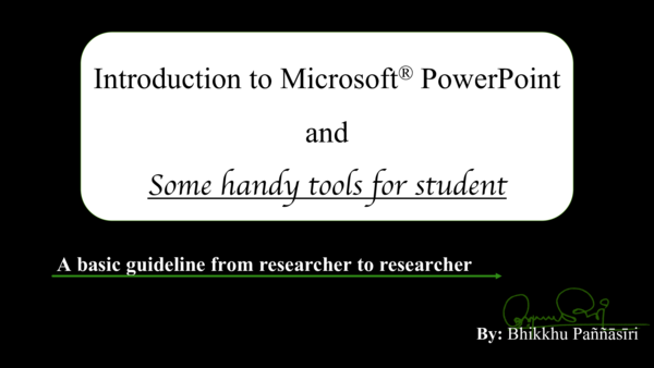 (PDF) Introduction to Microsoft ® PowerPoint and Some handy tools for ...