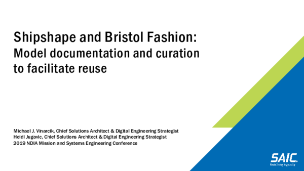 (PDF) Shipshape and Bristol Fashion: Model Documentation and Curation to Facilitate Reuse ...