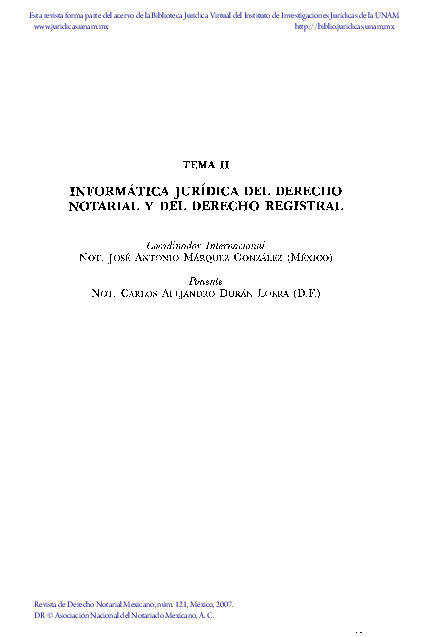 (PDF) INFORMÁTICA JURÍDICA DEL DERECHO NOTARIAL Y DEL DERECHO REGISTRAL