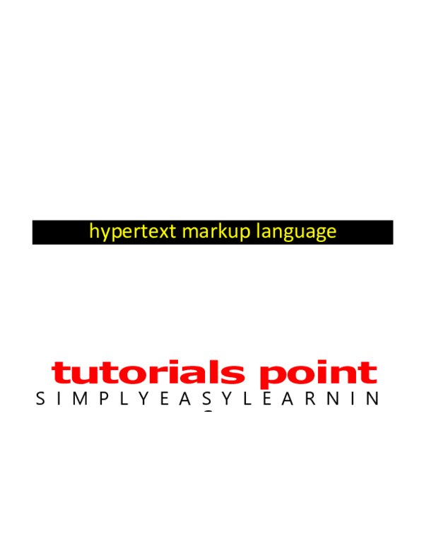 (DOC) Hypertext markup language