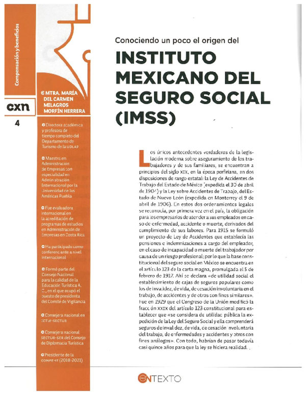 (PDF) Conociendo un poco del origen del Institut Mexicano del Seguro ...