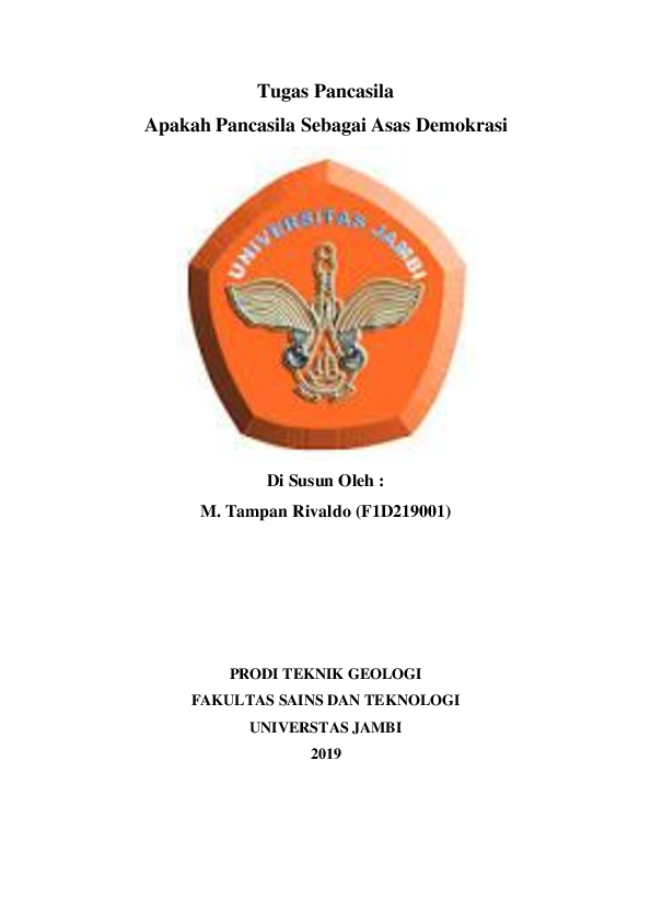 (DOC) Tgs 1, Pancasila sebagai Asas Demokrasi (Tampan).