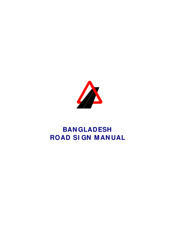 (PDF) BANGLADESH ROAD SIGN MANUAL vol I